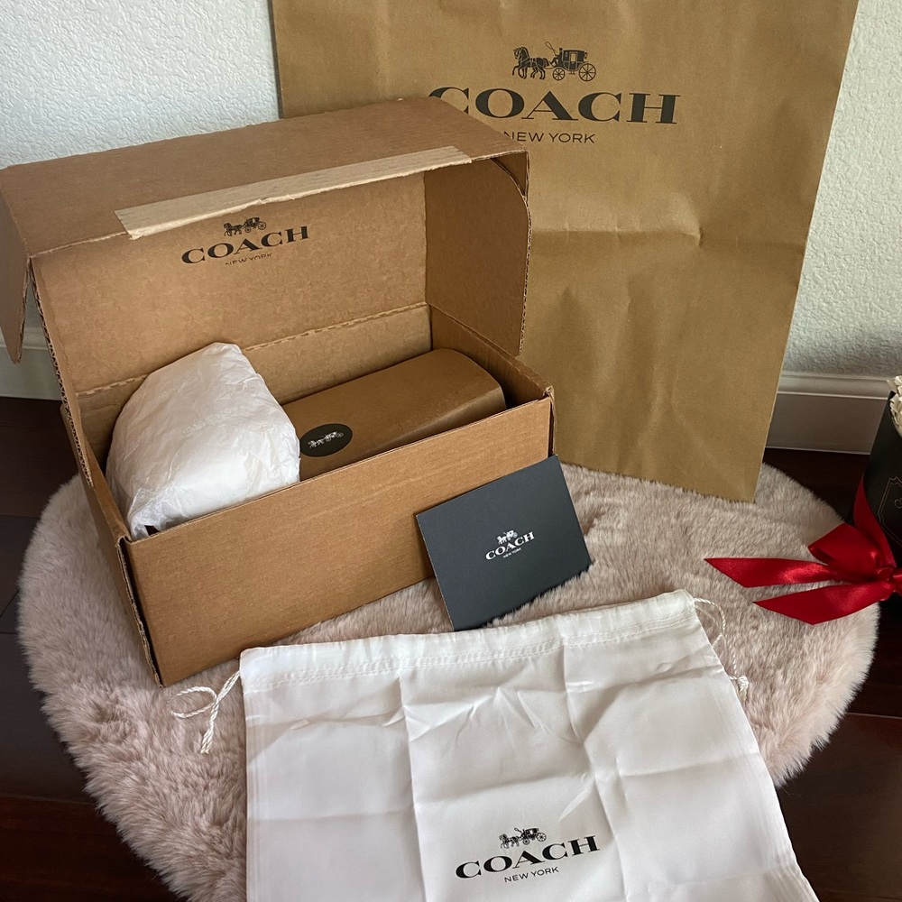 Coach Empty Bag Box With Tissue Paper, New Dustbag An… - Gem